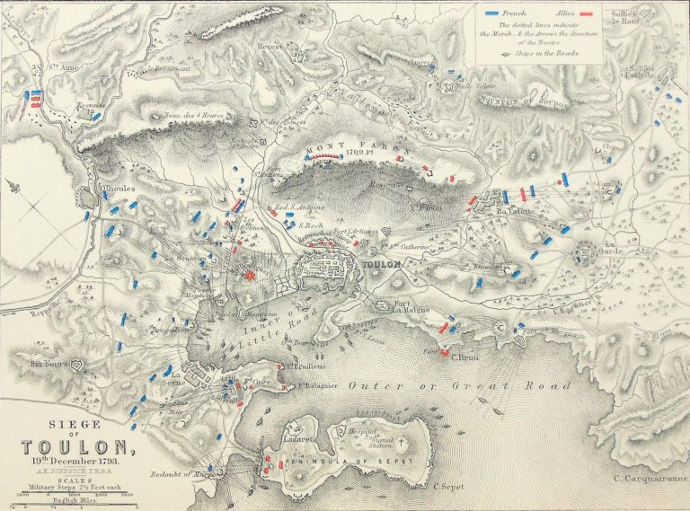 Mapa del sitio de Tolón de 1793 – HistoCast